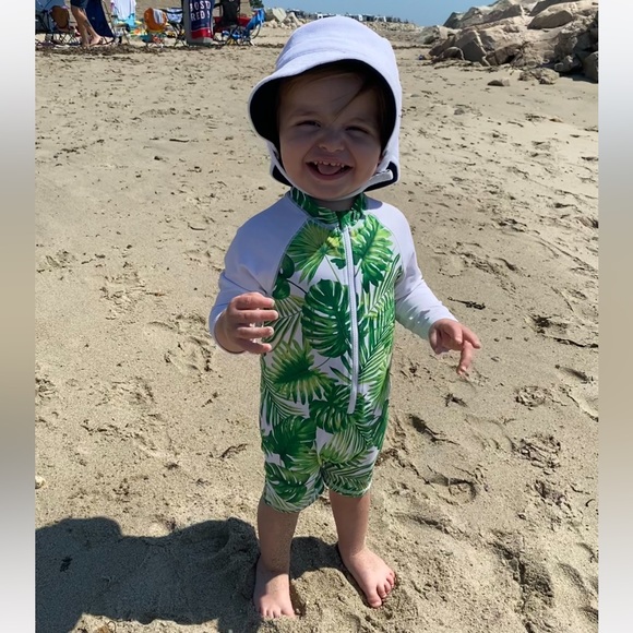 Janie and Jack | Swim | Janie And Jack Palm Leaf Bathing Suit | Poshmark